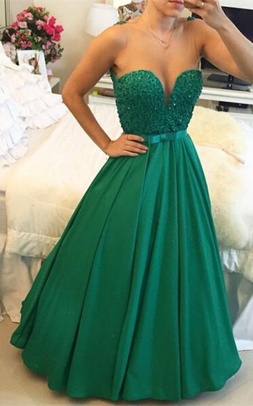 Green Special Occasion Prom Dress | Green Formal Dresses - Dorris Bridal